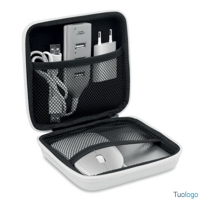 Kit accessori pc Powerset col tuo logo - Gadget Personalizzati